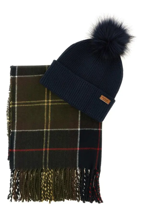 Barbour Dover & Haile Cap And Scarf Set - Multi