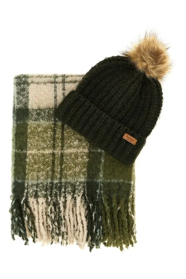 Barbour Saltburn' Set: Cap + Scarf - Multi