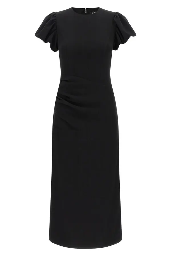 ROTATE BY BIRGER CHRISTENSEN Puff Sleeve Dress - Black