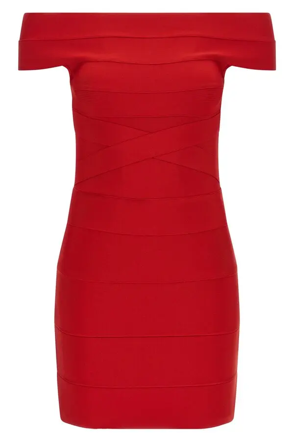 ROTATE BY BIRGER CHRISTENSEN Cross-band Mini Dress