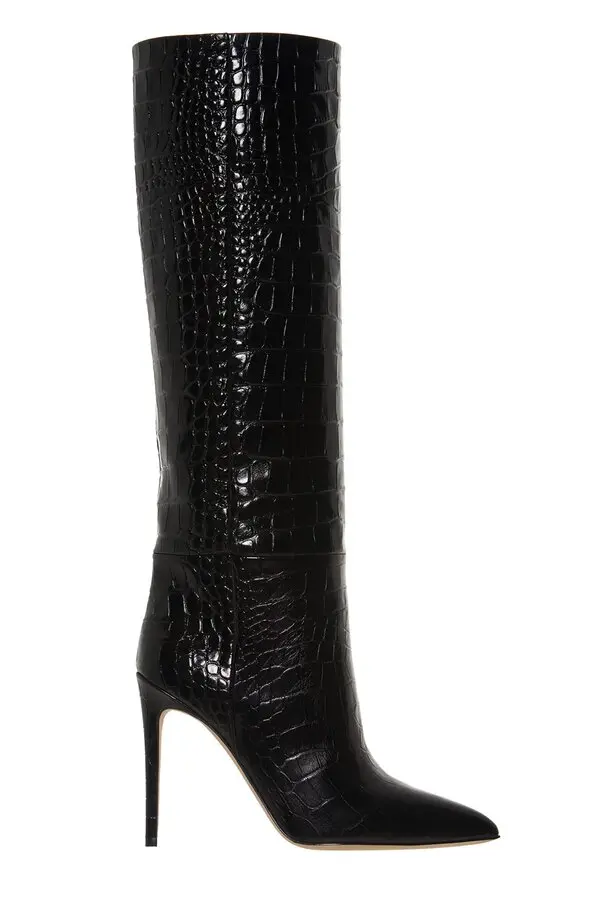 Paris Texas Crocodile Print Stiletto Boots