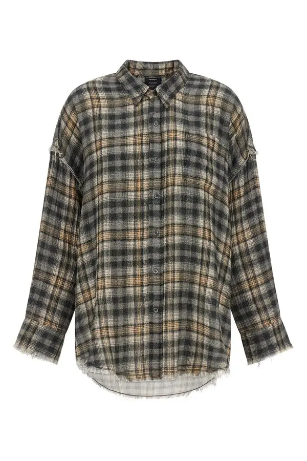 R13 Raw Cut Hem Shirt