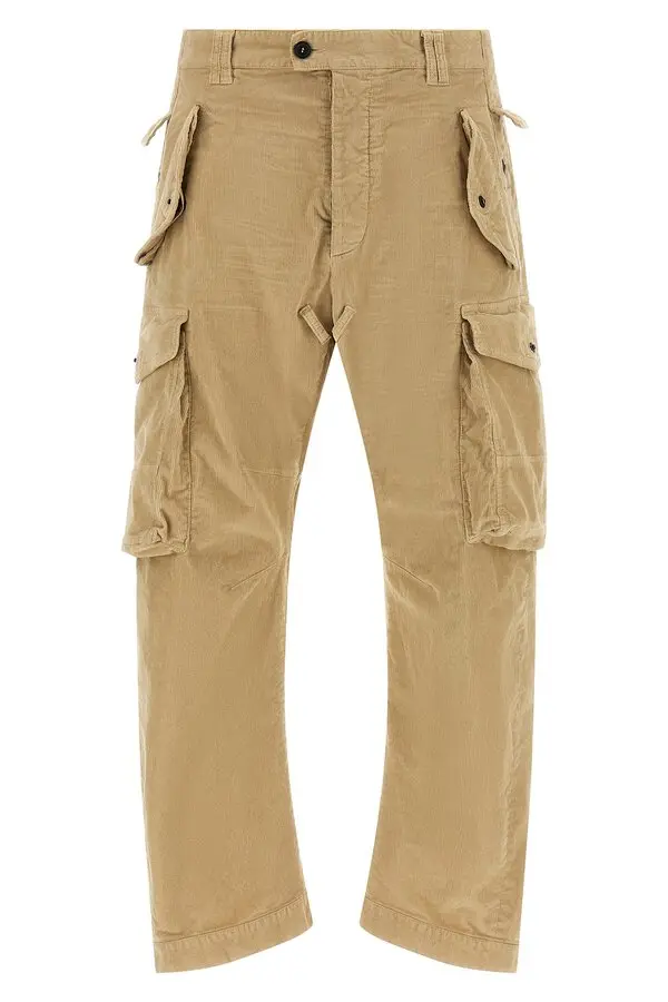 Dsquared2 Multipocket Corduroy Trousers - Beige