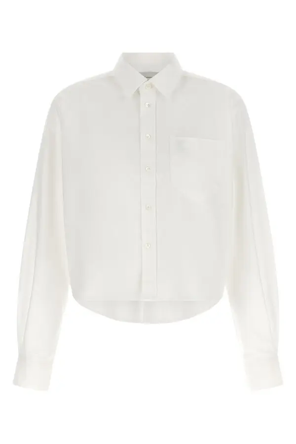 AMI Paris De Coeur Cropped Shirt