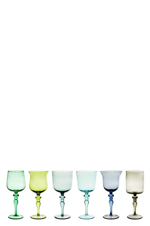 BITOSSI Set Of 6 Goblets Assorted Shapes