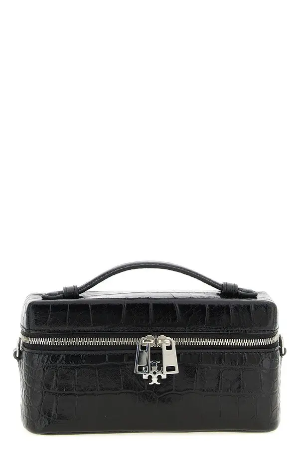 Tory Burch Charlie' Vanity Case Crossbody Bag - Black