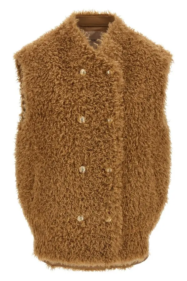 Twin-set Teddy Soft Vest - Brown
