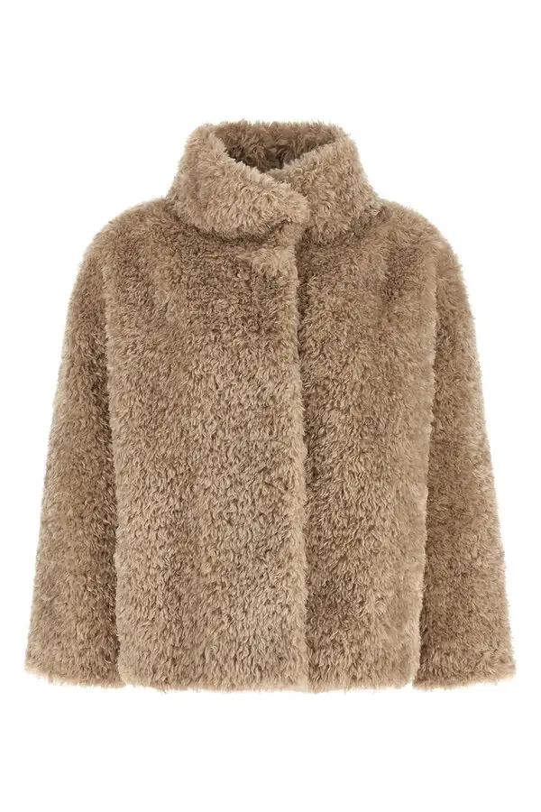 Herno Curled Shearling Effect Coat