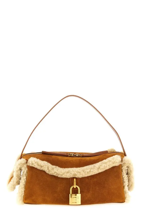 Balmain Pulse Small Shoulder Bag - Brown