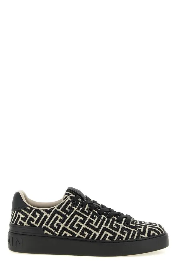Balmain B-court' Sneakers - White/black