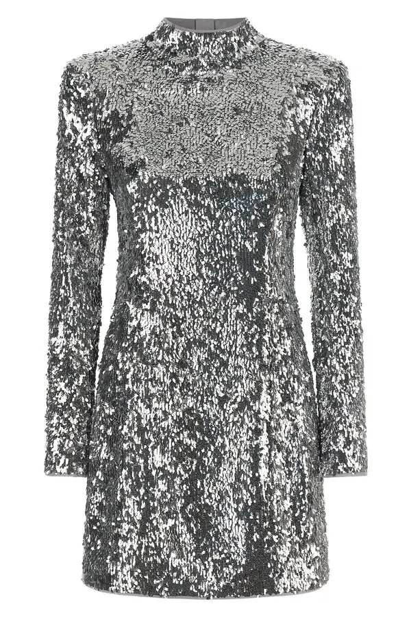 Balmain Sequin Dress - Silver