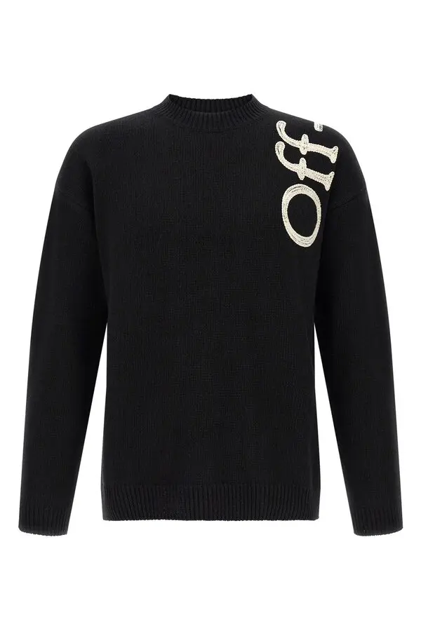 Off-White Vertical Bookish' Sweater - White/black