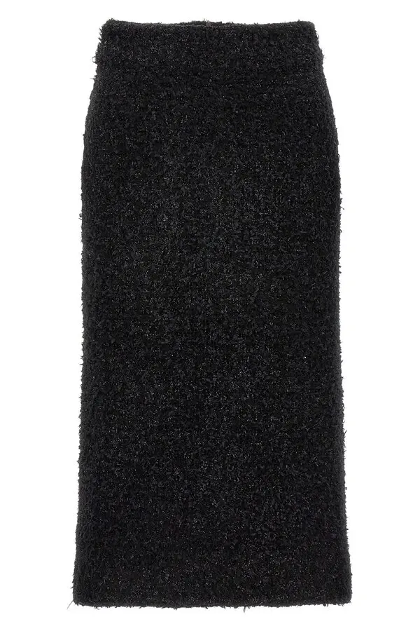 Balenciaga Tweed Midi Skirt
