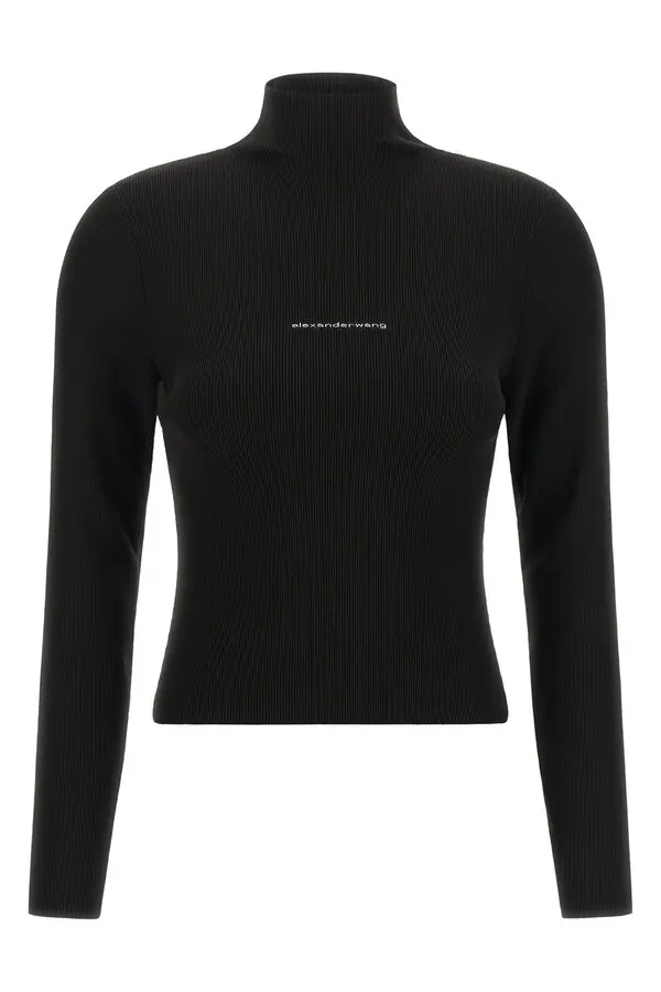 Alexander Wang Ribbed Sweater With Logo