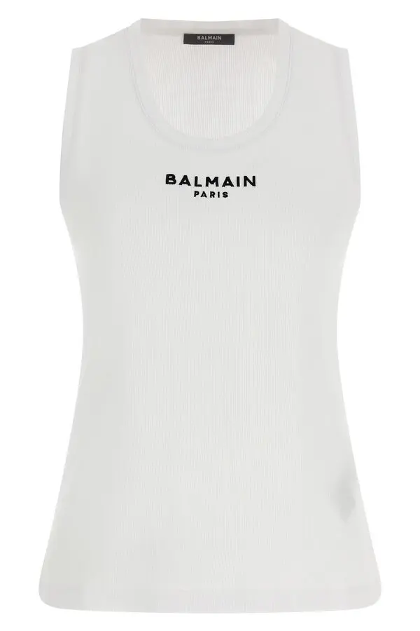 Balmain Tank Top - White