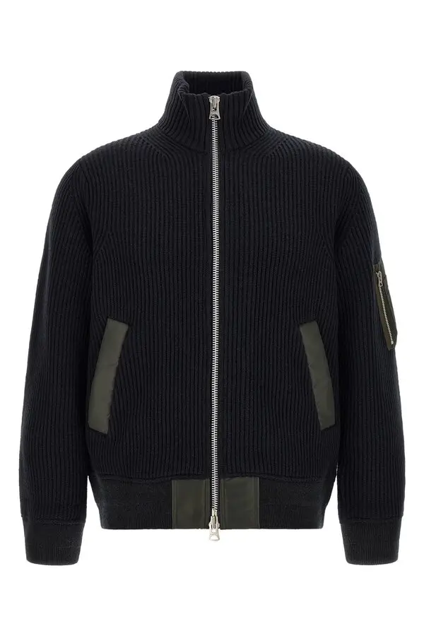 Sacai Ribbed Knit Blouson
