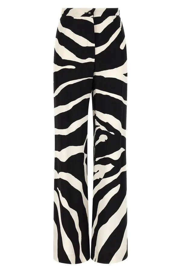 Dolce & Gabbana Zebra Print Palazzo Pants