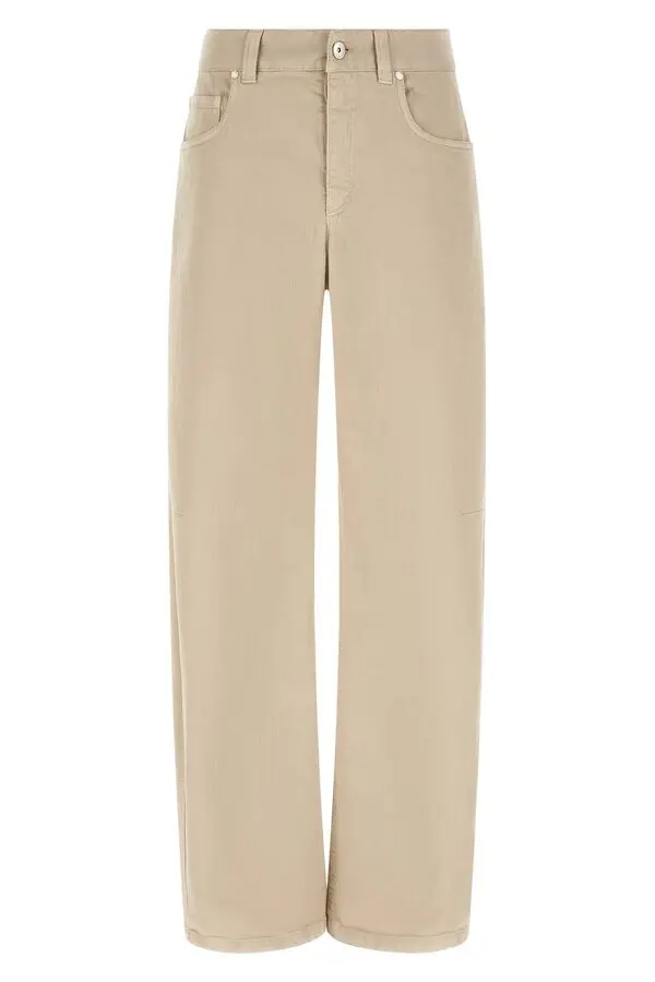 Brunello Cucinelli Garment-dyed Jeans - Beige