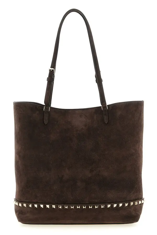 Valentino Garavani Rockstud Medium' Suede Shoulder Bag