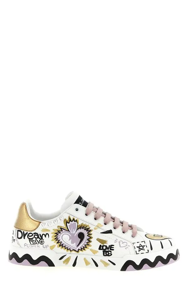 Dolce & Gabbana Portofino Leather Sneakers