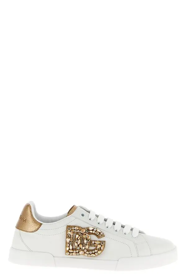 Dolce & Gabbana Portofino Low-top Sneakers - Gold