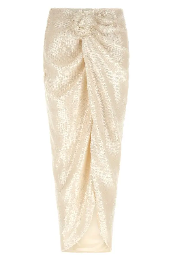 ROTATE BY BIRGER CHRISTENSEN Sequin Midi Skirt