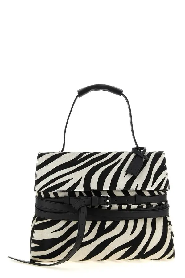 Moschino Regular Tie Me Handbag - White/black