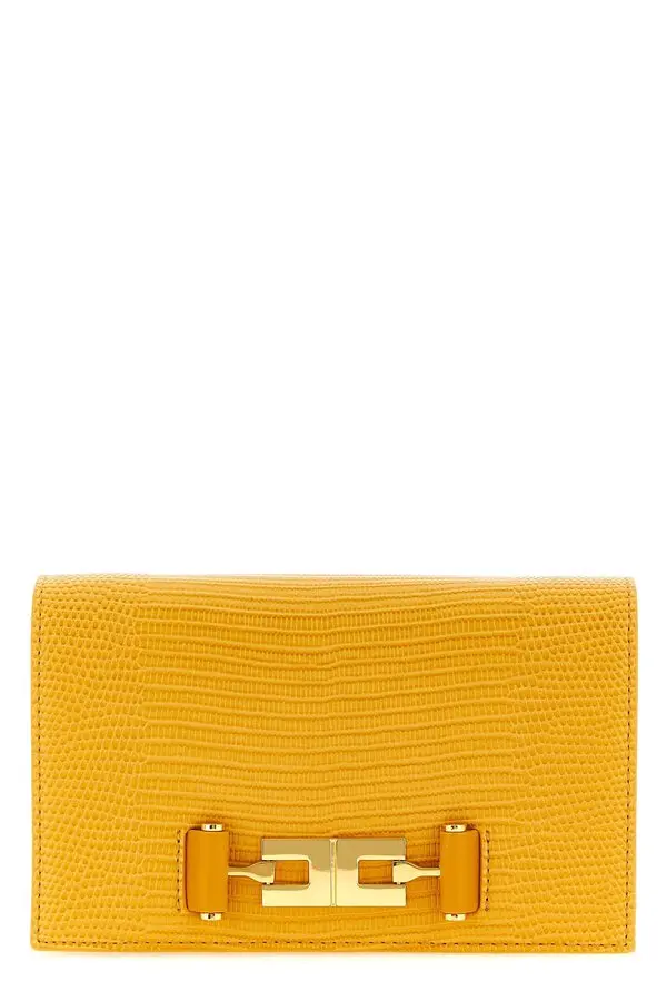 Elisabetta Franchi Lizard Print Crossbody Bag