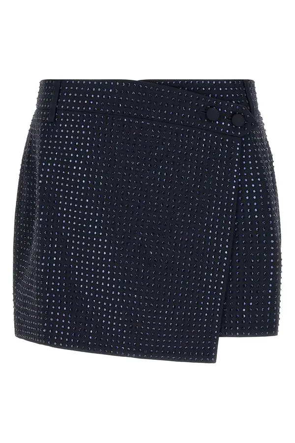 Pinko Soave Embellished Wrap Miniskirt