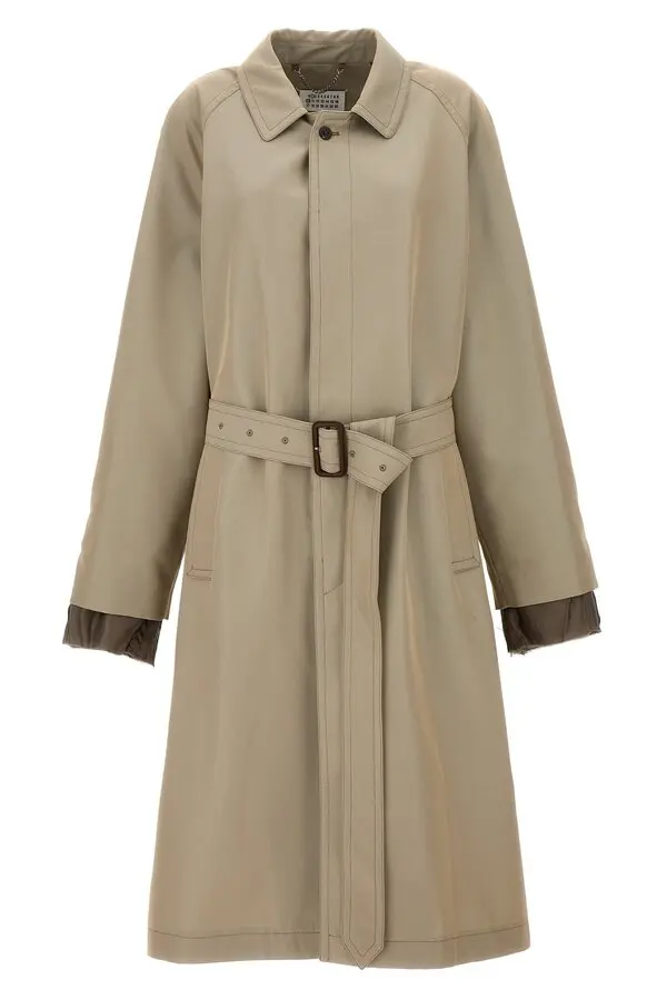 MAISON MARGIELA Long Single-breasted Trench Coat