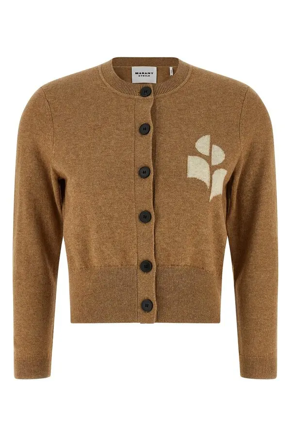 MARANT ETOILE Newton Cotton And Wool Cardigan - Beige