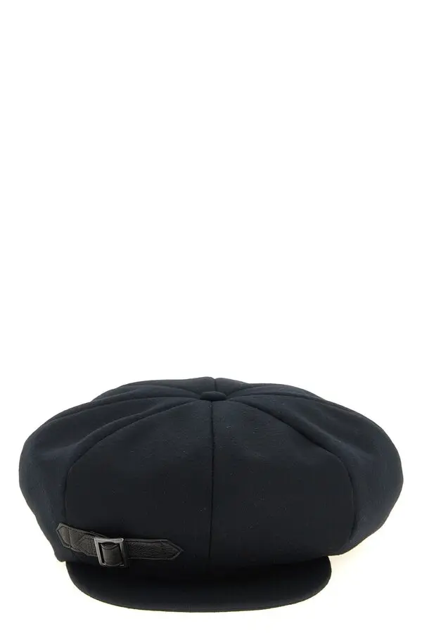 Yohji Yamamoto 8 Panel Casquette Hat - Black