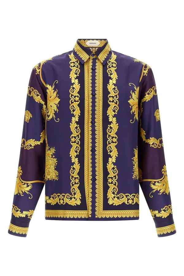 Versace New Barocco' Twill Shirt - Multi