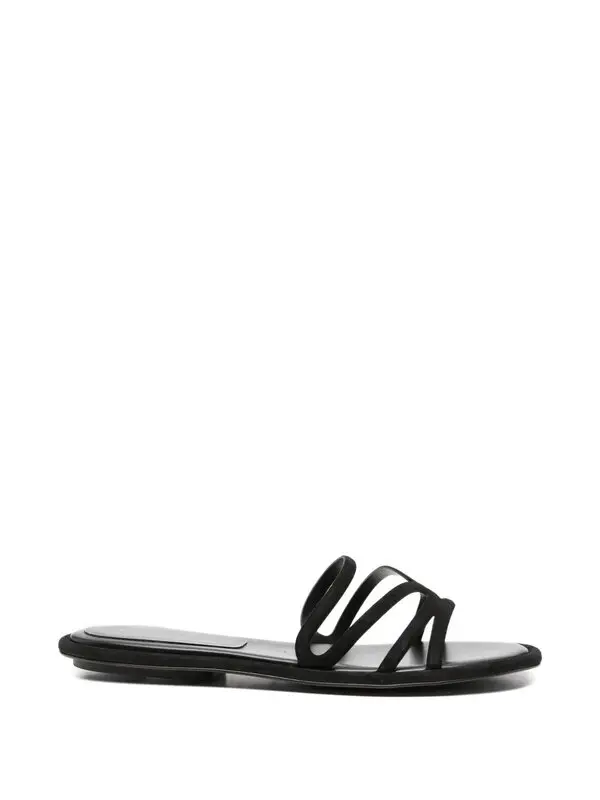 SERGIO ROSSI Leather Flat Sandal
