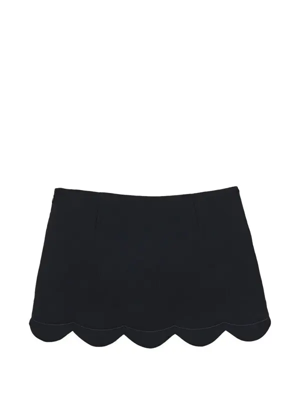 Marc Jacobs Scalloped Wool Skirt