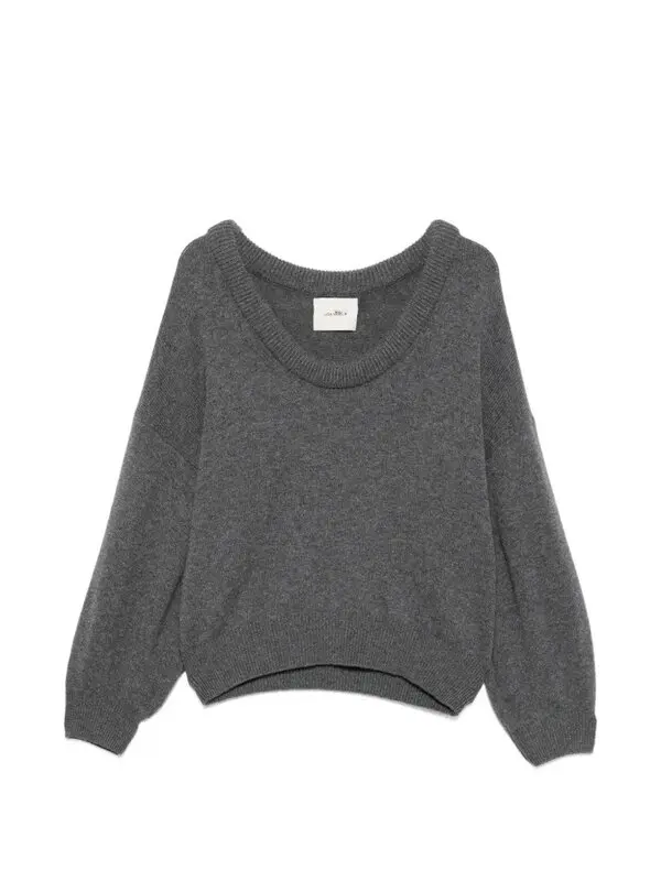 LISA YANG Doria Cashmere Sweater - Gray