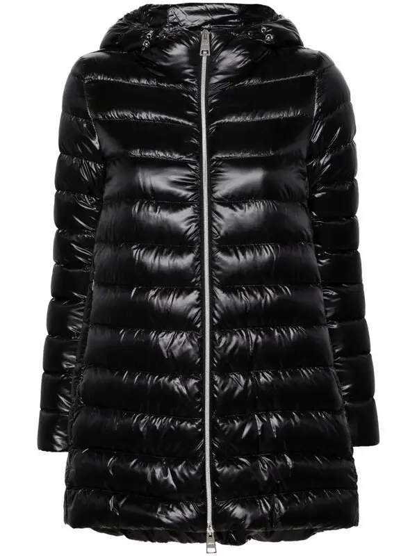 Herno Quilted Puff Coat - Black
