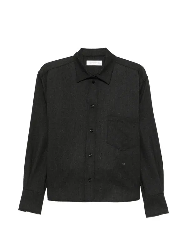 Victoria Beckham Virgin Wool Flannel Shirt