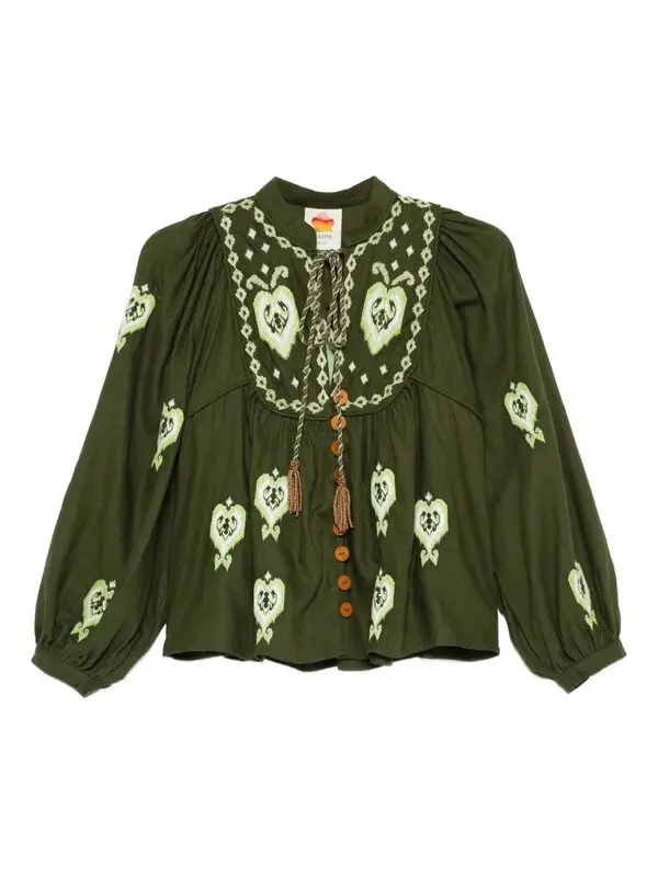 Farm Rio Embroidered Blouse