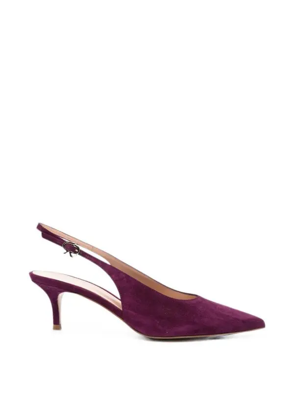 GIANVITO ROSSI Robbie Sling Suede Pumps