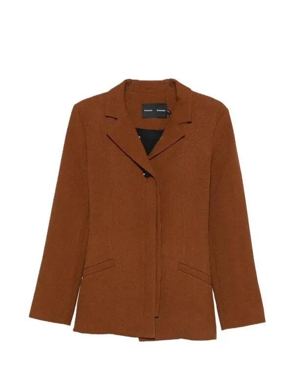 Proenza Schouler Vioni Jacket In Heavy Sable - Brown