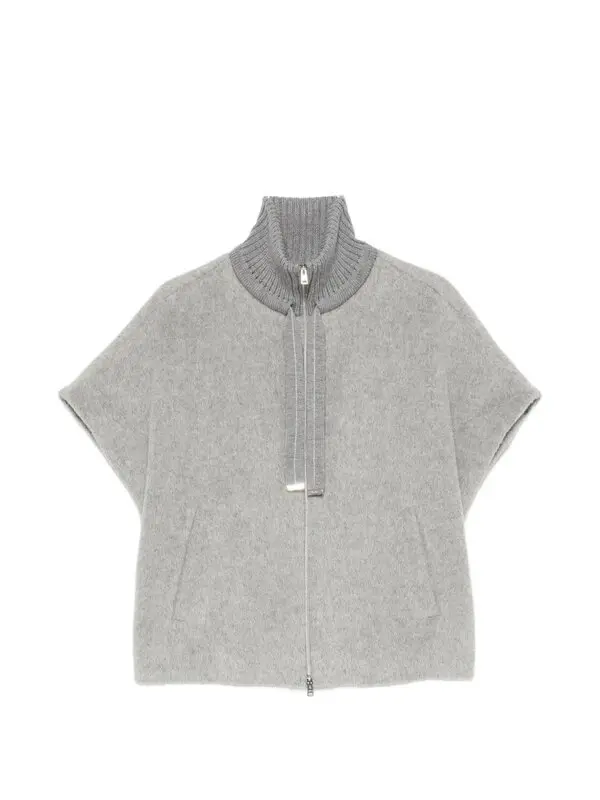 Herno Alpaca Cape - Gray