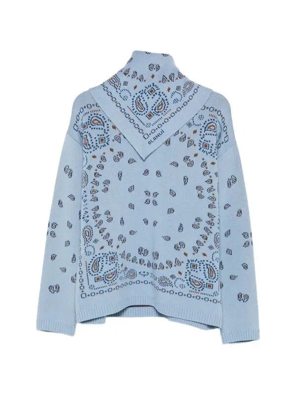 Alanui Bandana Jacquard Sweater