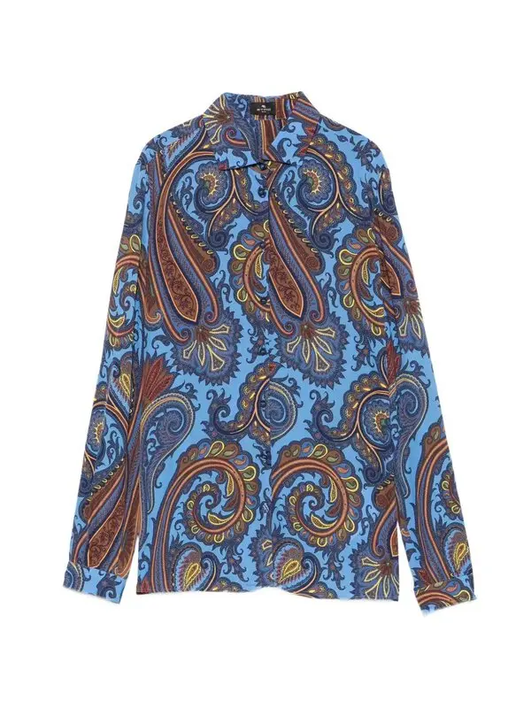 Etro Printed Silk Shirt
