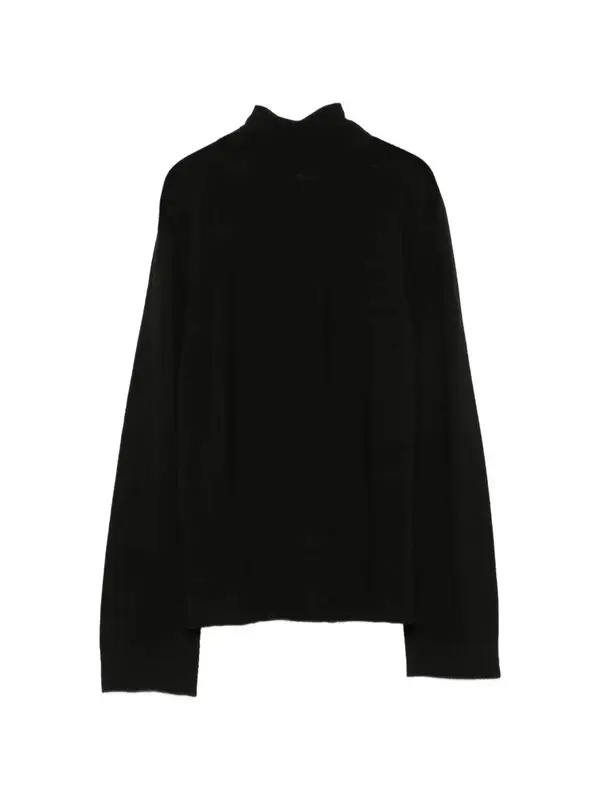 Alpha Studio High Neck Pullover - Black