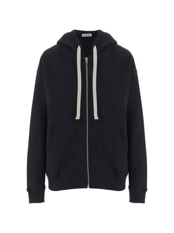 JIL SANDER Cotton Hooded Sweatshirt