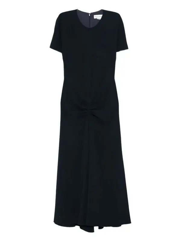 Victoria Beckham Short Sleeve Midi Dress - Blue