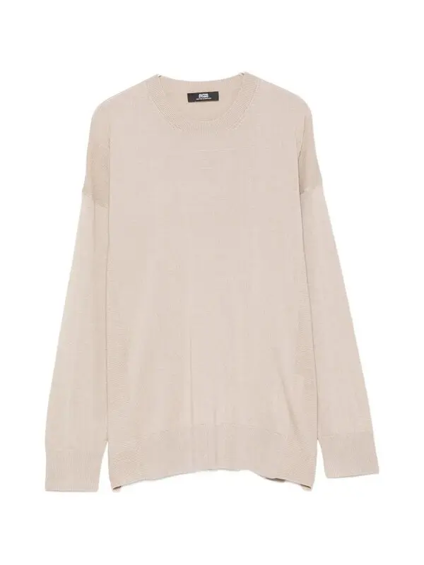 Alpha Studio Crew Neck Sweater - Beige