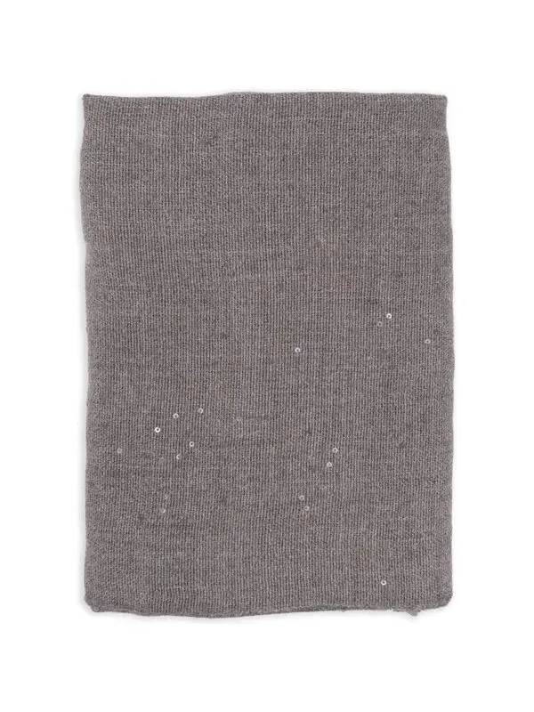Brunello Cucinelli Sequin Scarf - Gray