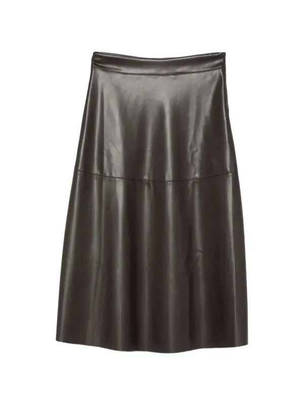 Alpha Studio Faux Leather Skirt